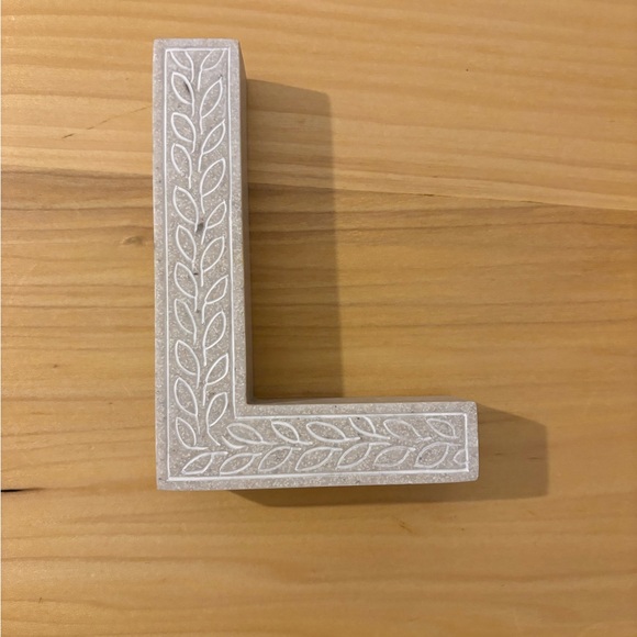 Accents | Decorative Gray Letter L Block | Poshmark